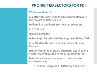 FDI IN INDIA | PPT