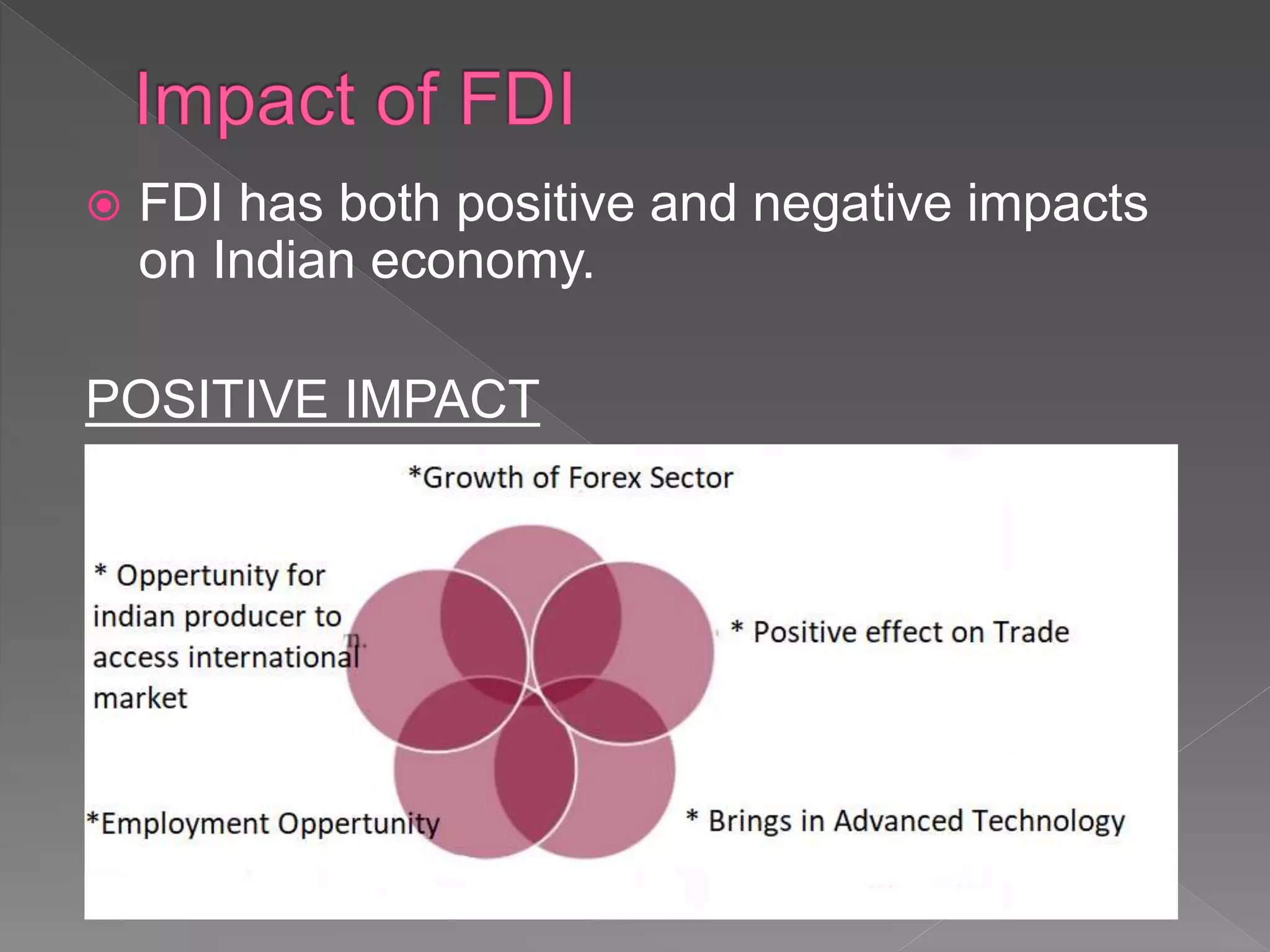 FDI in India and its Impact | PPTX