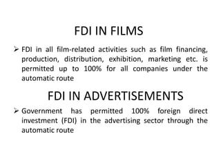 Fdi in indian media (1) | PPTX