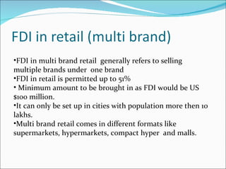 Fdi in retail | PPT