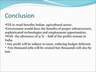 Fdi in retail | PPT