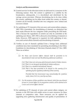FDI in Telecom sector in India | PDF