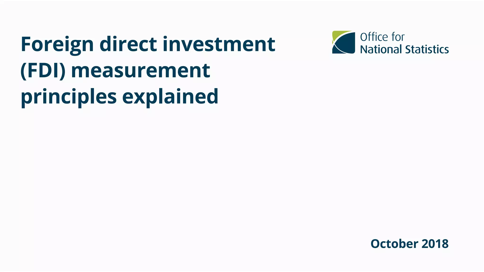 Foreign direct investment measurement principles explained | PDF ...