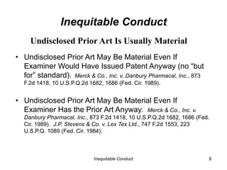 Fred Douglas - inequitable conduct (01 18-06) | PPT
