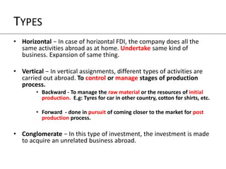 FDI Norms and Ways | PPT