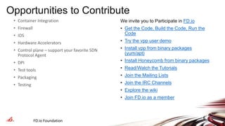 Software Network Data Plane - Satisfying the need for speed - FD.io - VPP and CSIT projects | PPT