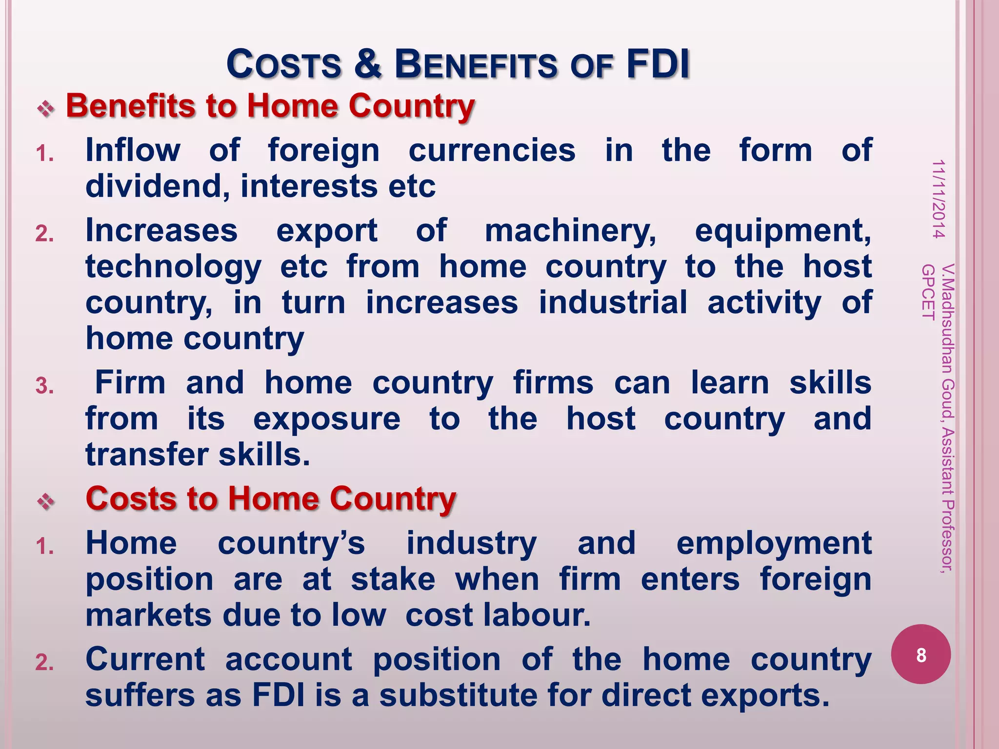 FDI Policy | PPTX