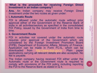 FDI Policy | PPTX