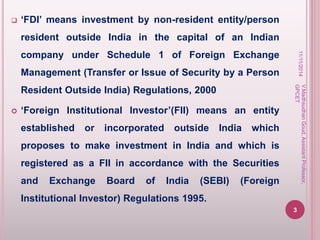 FDI Policy | PPTX