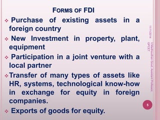 FDI Policy | PPTX