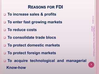 FDI Policy | PPTX