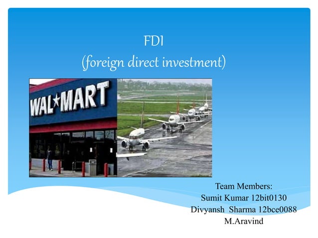 Fdi presentation | PPTX