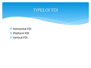 Fdi presentation | PPTX