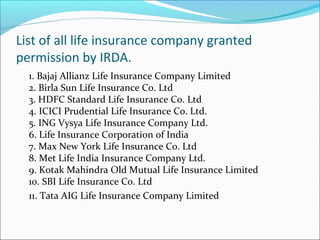 Impact of FDI on Indian Life Insurance Sector | PPT
