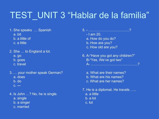 THAT'S ENGLISH MODULE 1_TEST | PPT