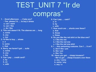 THAT'S ENGLISH MODULE 1_TEST | PPT