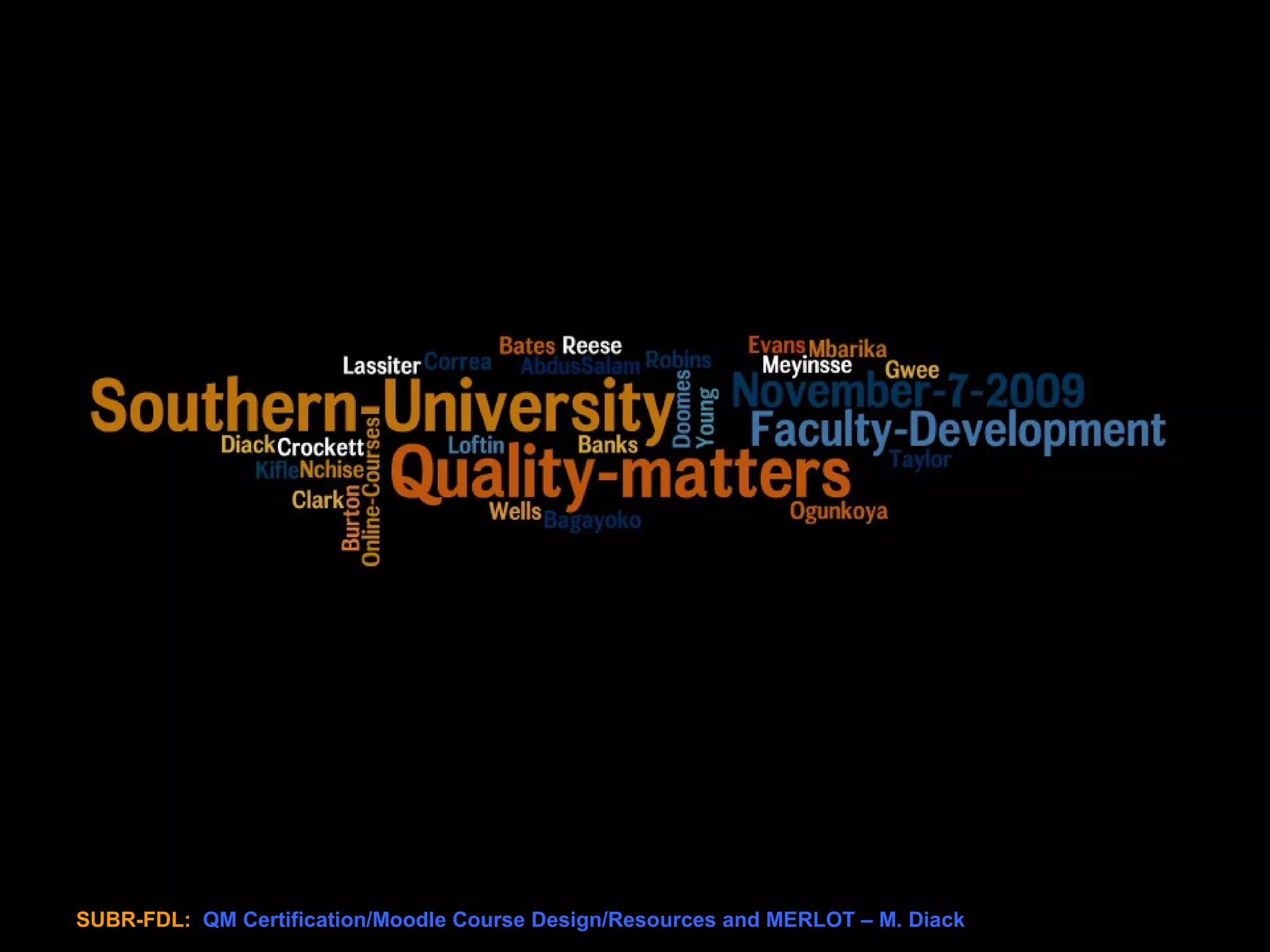 Pictorial Presentation SUBR FDL | PPT