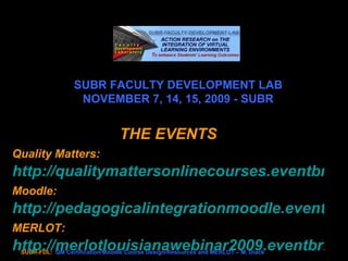 Pictorial Presentation SUBR FDL | PPT