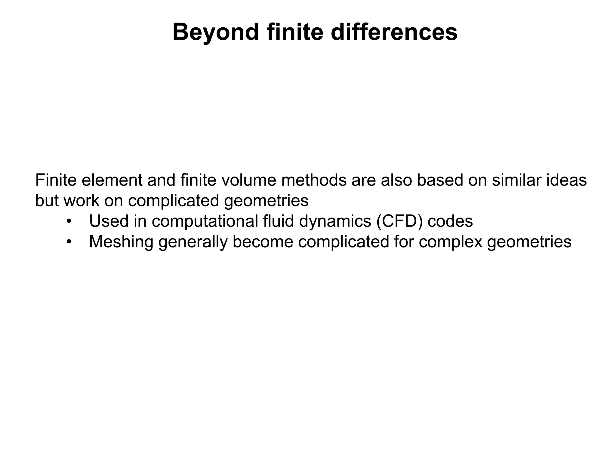 A brief introduction to finite difference method | PPTX