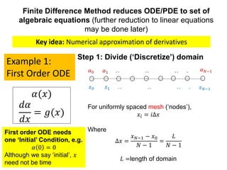 A brief introduction to finite difference method | PPTX