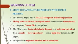 FDM FUSED DEPOSITION MODELLING | PPTX