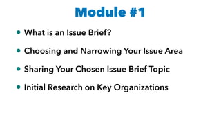 Bonner 8 Themes Curriculum - Knowing Your Issue | PDF