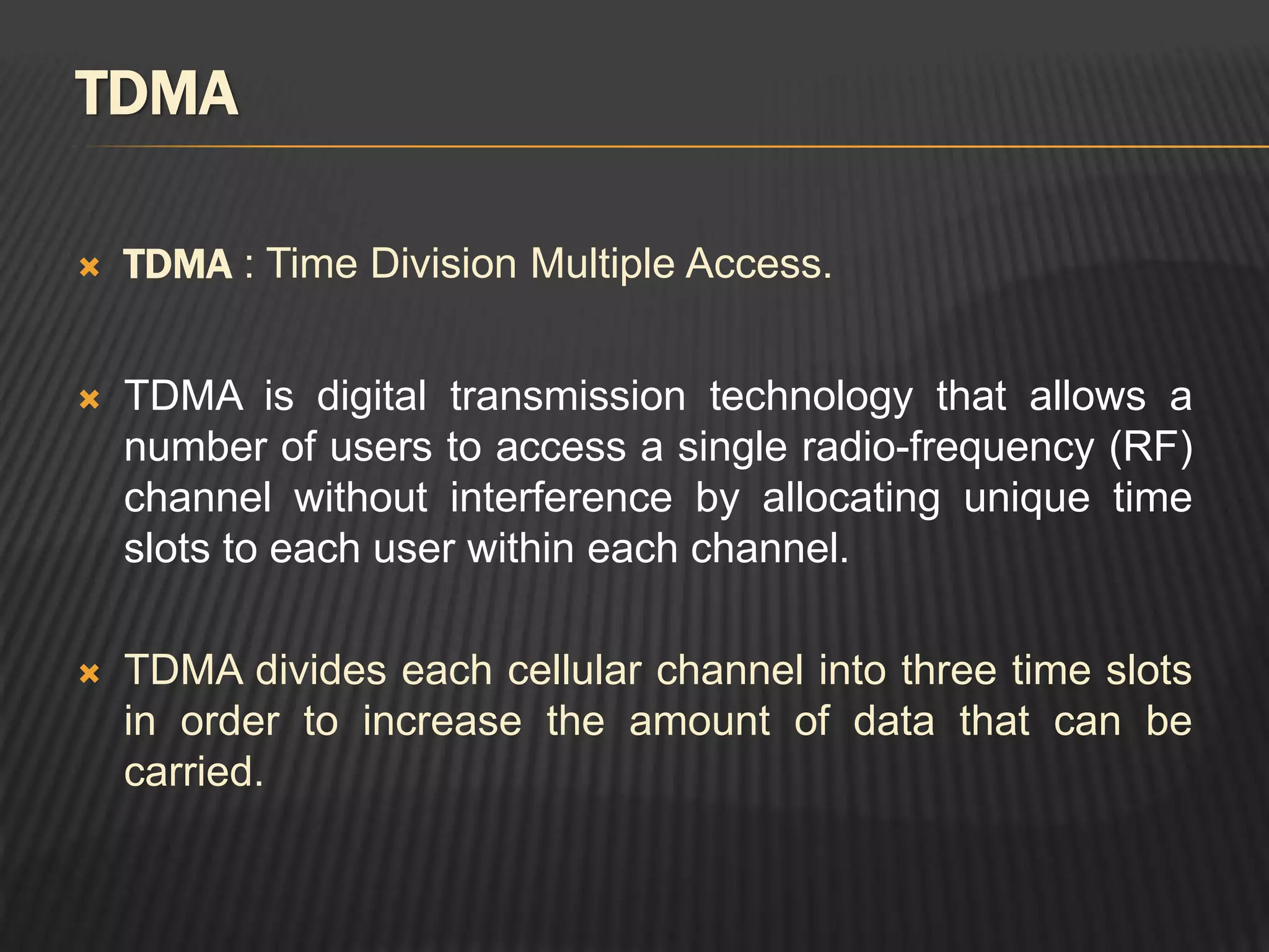 Fdma Tdma Cdma Ppt