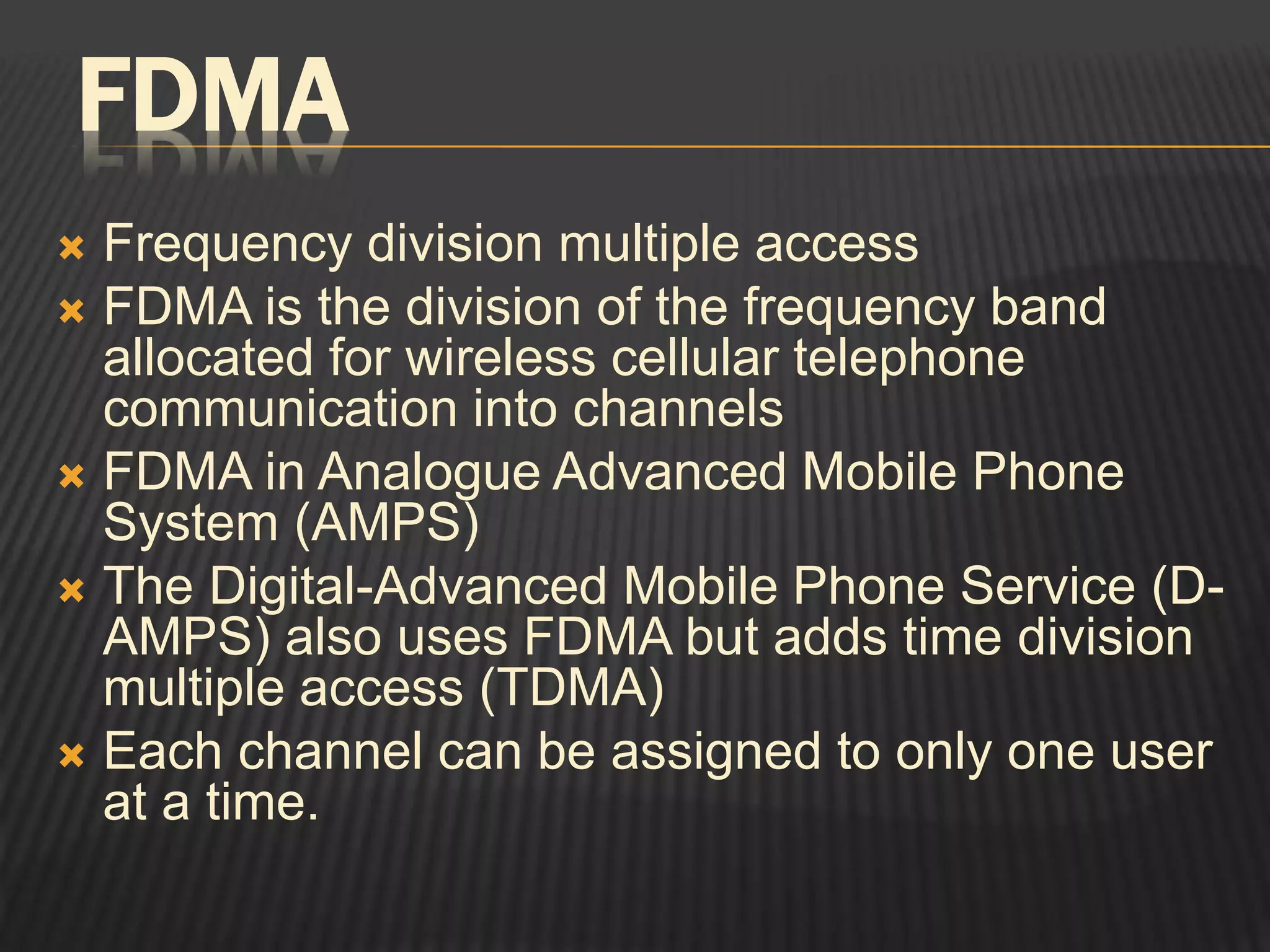 FDMA-TDMA-CDMA | PPTX
