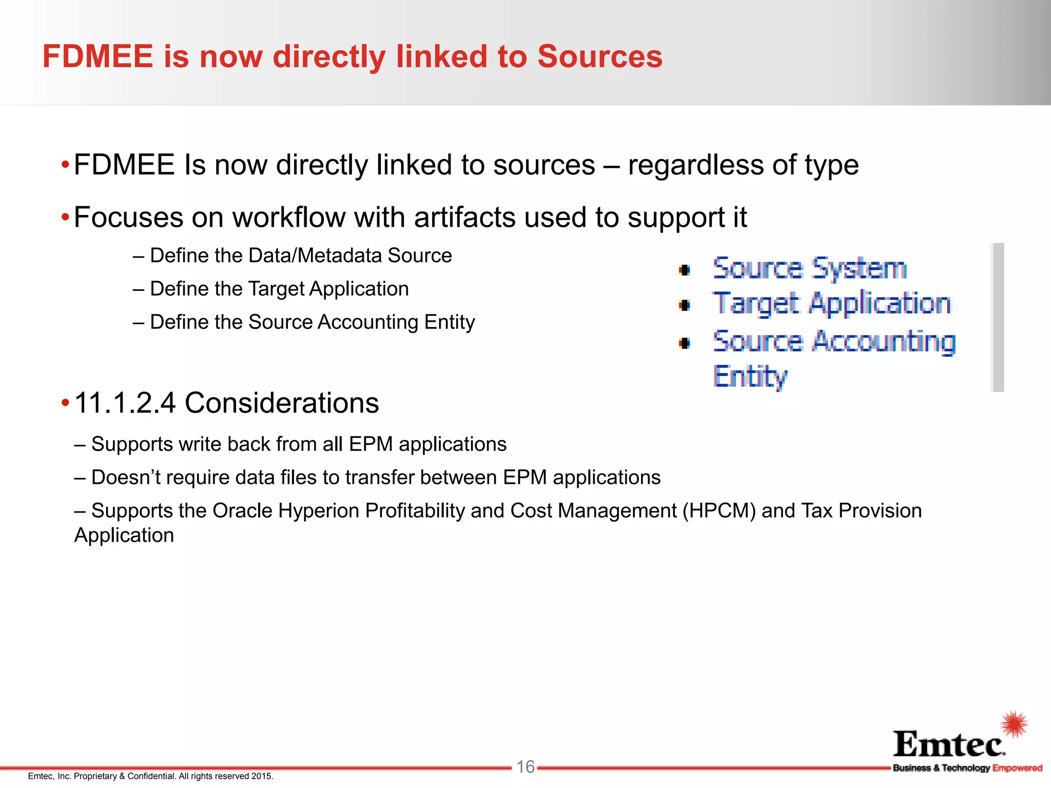 FDM vs FDMEE: What you Need to Know - Emtec, Inc. | PPTX