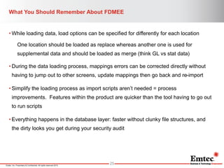 FDM vs FDMEE: What you Need to Know - Emtec, Inc. | PPTX