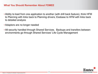 FDM vs FDMEE: What you Need to Know - Emtec, Inc. | PPTX