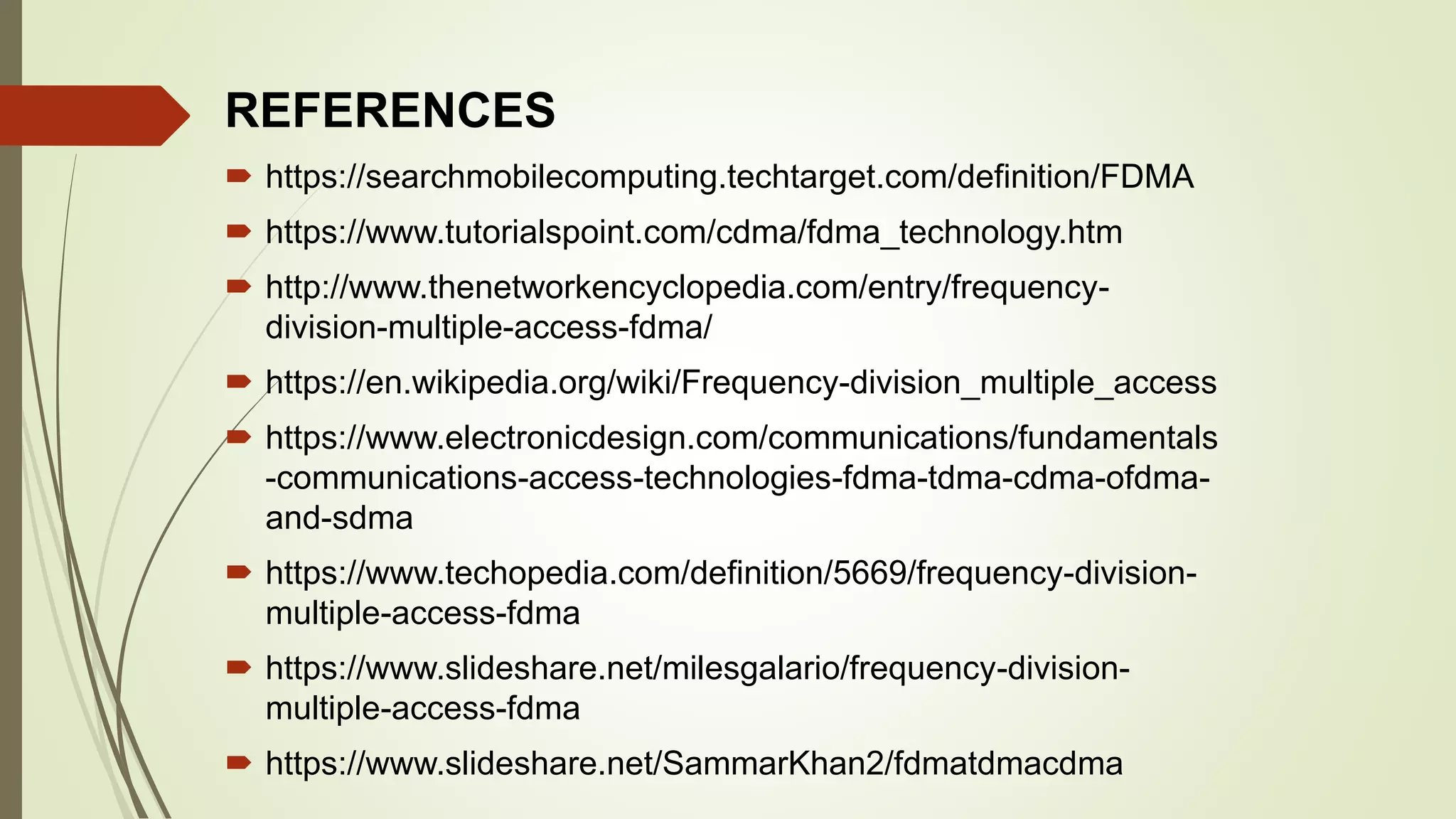 TDMA, FDMA, and CDMA | PPTX