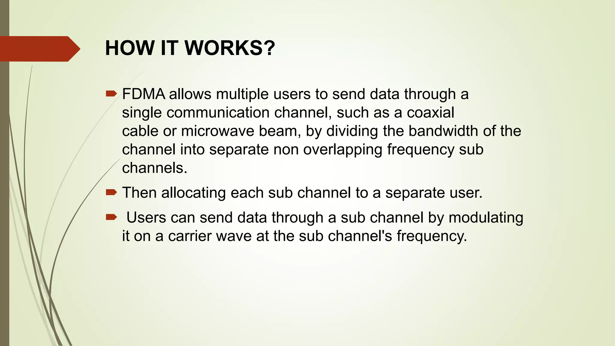 TDMA, FDMA, and CDMA | PPTX