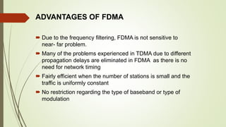 TDMA, FDMA, and CDMA | PPTX
