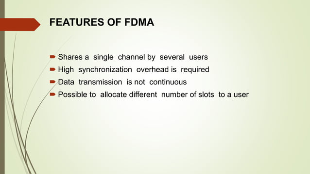 TDMA, FDMA, and CDMA | PPTX