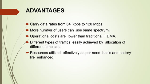TDMA, FDMA, and CDMA | PPTX