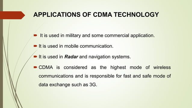 TDMA, FDMA, and CDMA | PPTX