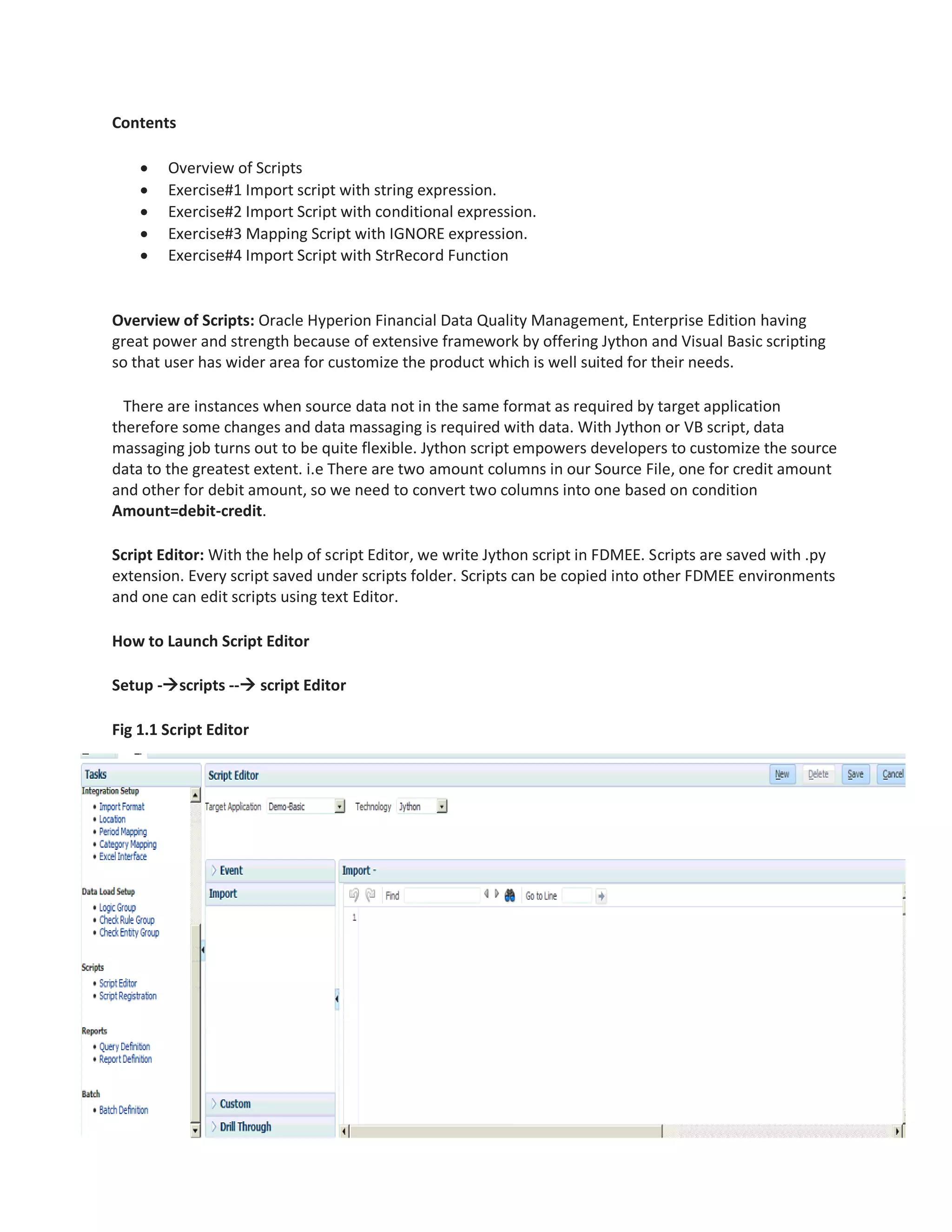 Fdmee Script Examples Pdf Programming Languages Computing