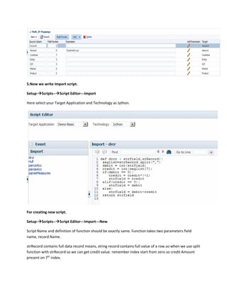 FDMEE script examples | PDF
