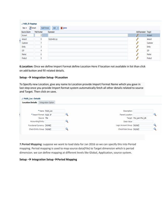 FDMEE script examples | PDF | Programming Languages | Computing