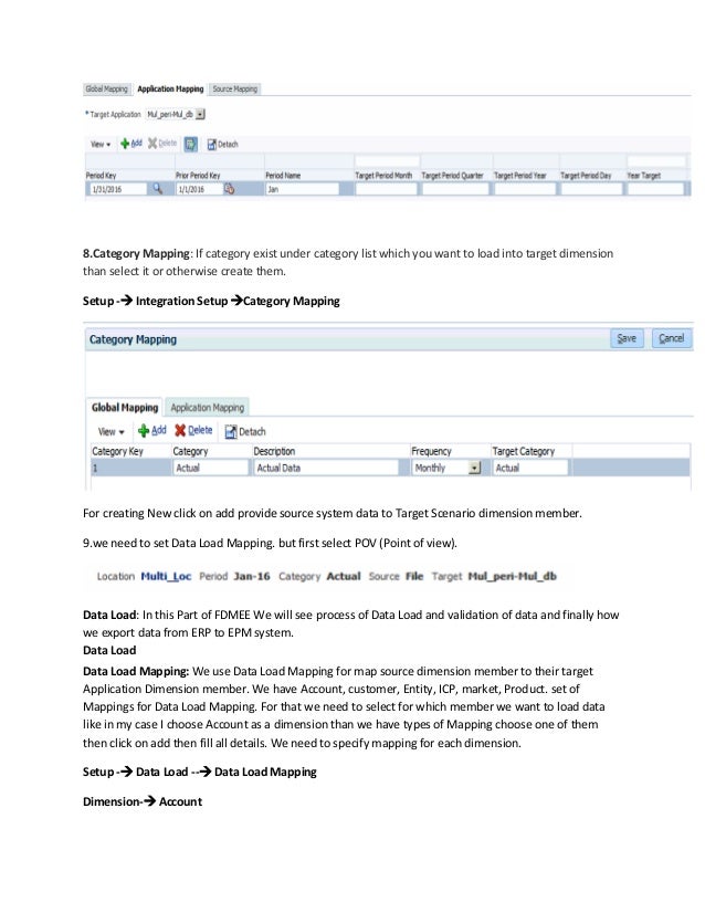 Fdmee Script Examples