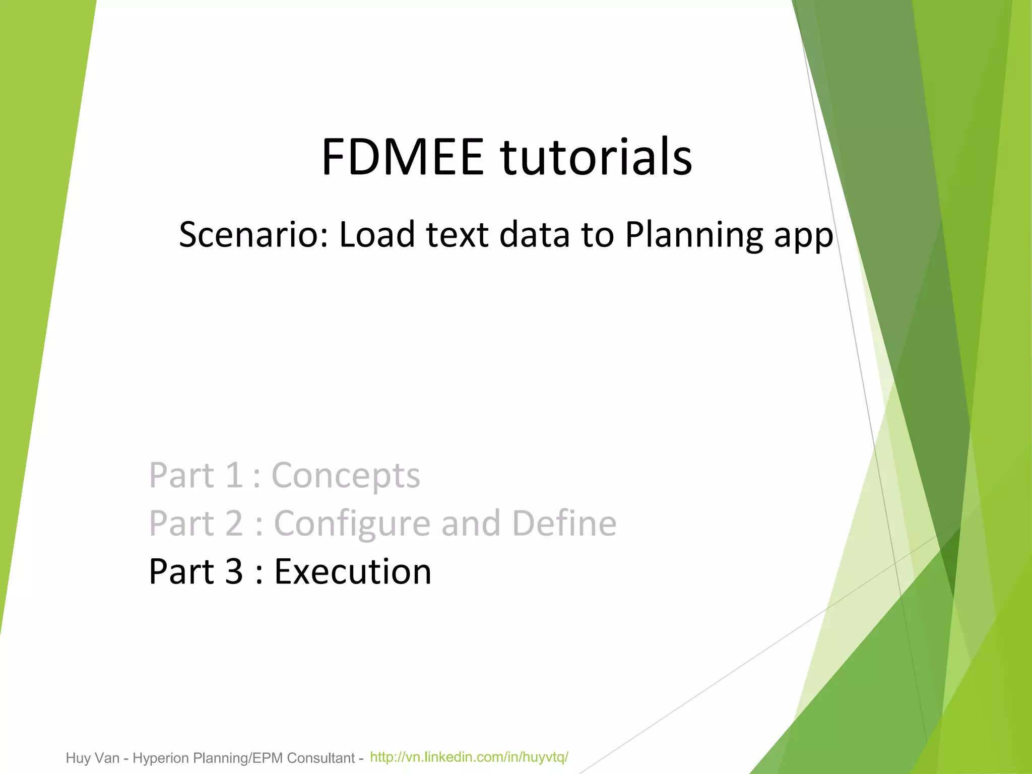 FDMEE Tutorial - Part 1 | PPT