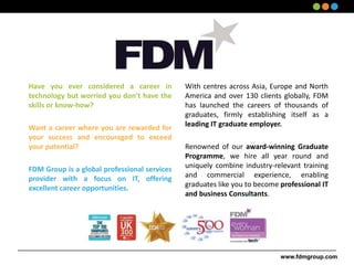 FDM Group University Slides | PPTX