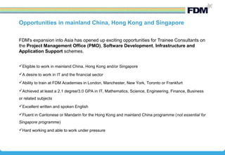 FDM Graduate Programme - SBA Presentation | PPT
