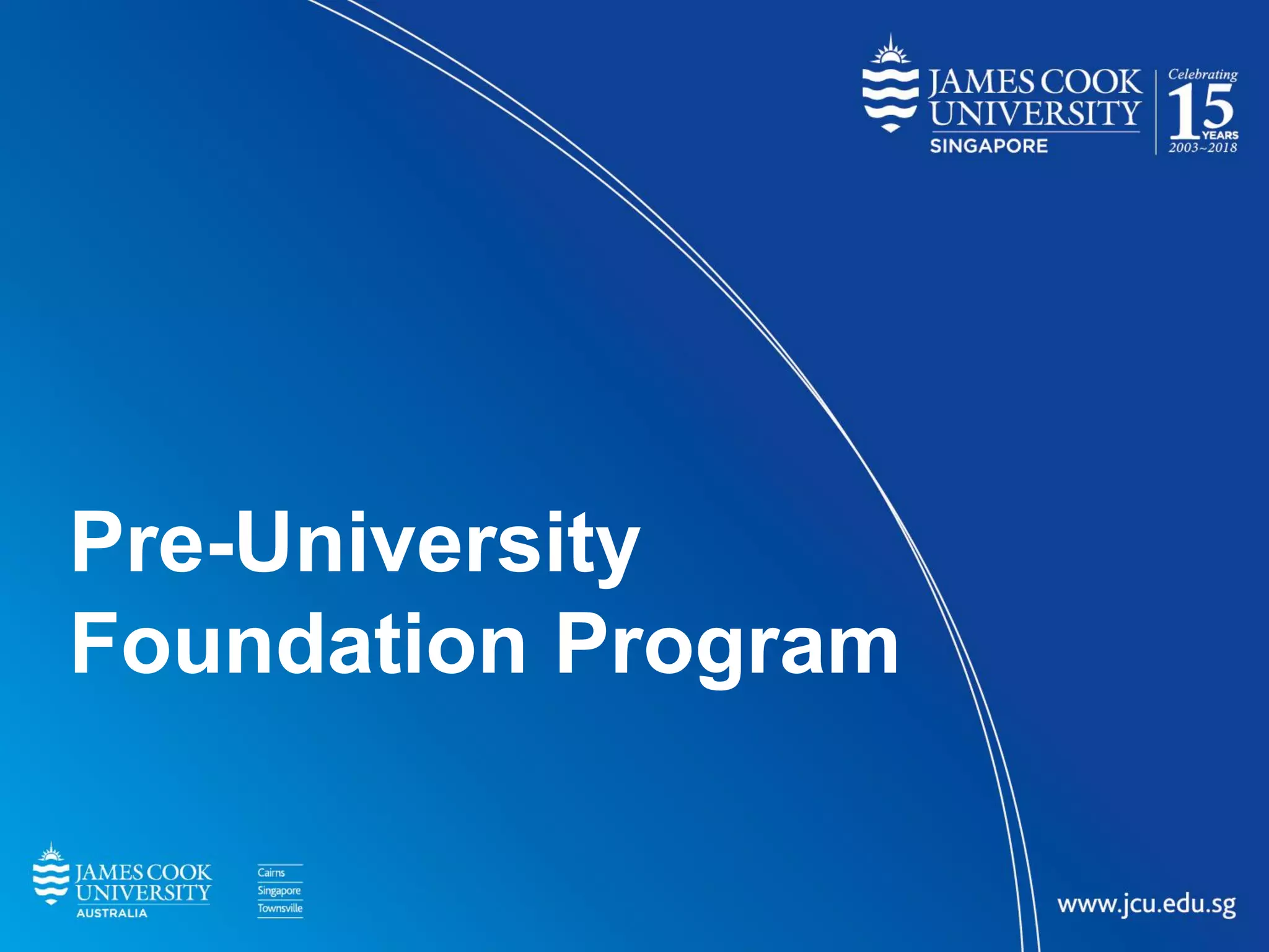 Pre-University Foundation Program | PPT