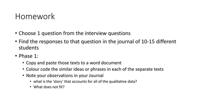 Fdn016 term 2 week 4 interview analysis | PPT
