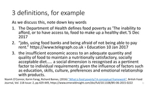 FDN016 Defining food poverty 2019 final version | PPTX