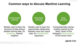 Get More From Your Data with Splunk AI + ML | PPTX