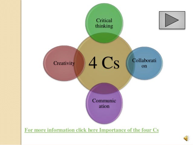 The 4 C's of education