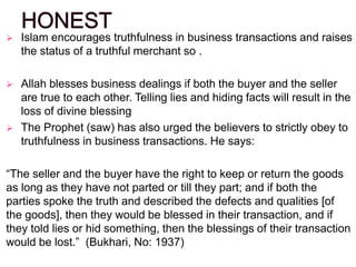 Islamic ethics in business | PPT | Islam | Religion & Spirituality